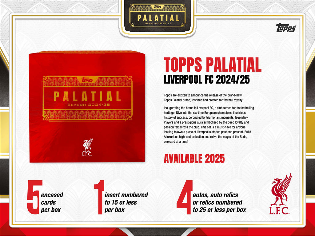 2024/25 Topps Liverpool Palatial Hobby Box