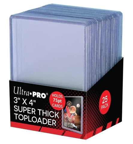 Ultra Pro 3 X 4" Super Thick Toploader 75pt
