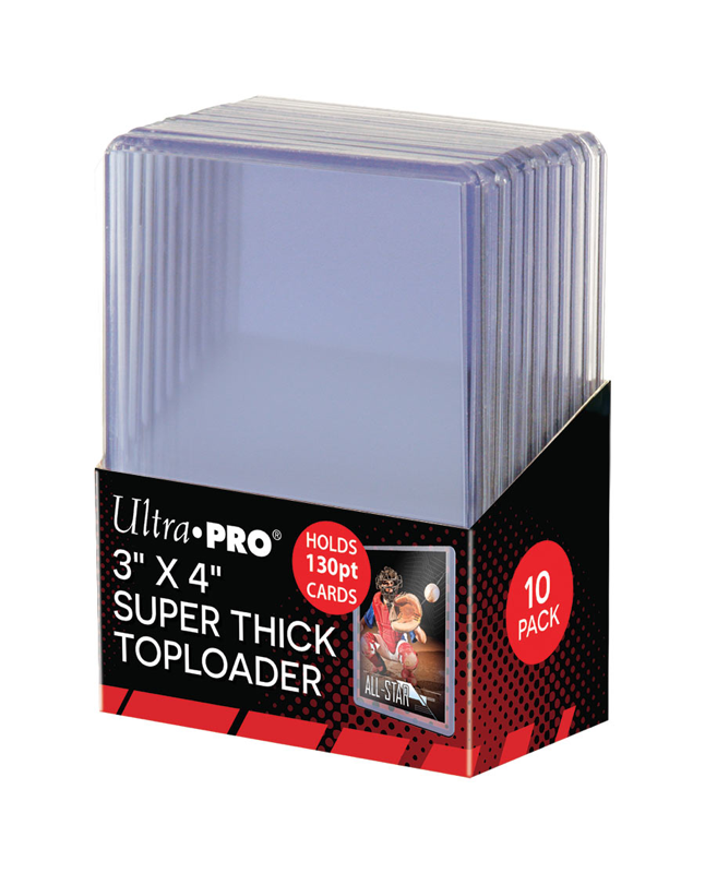 Ultra Pro 3 X 4" Super Thick Toploader 130pt